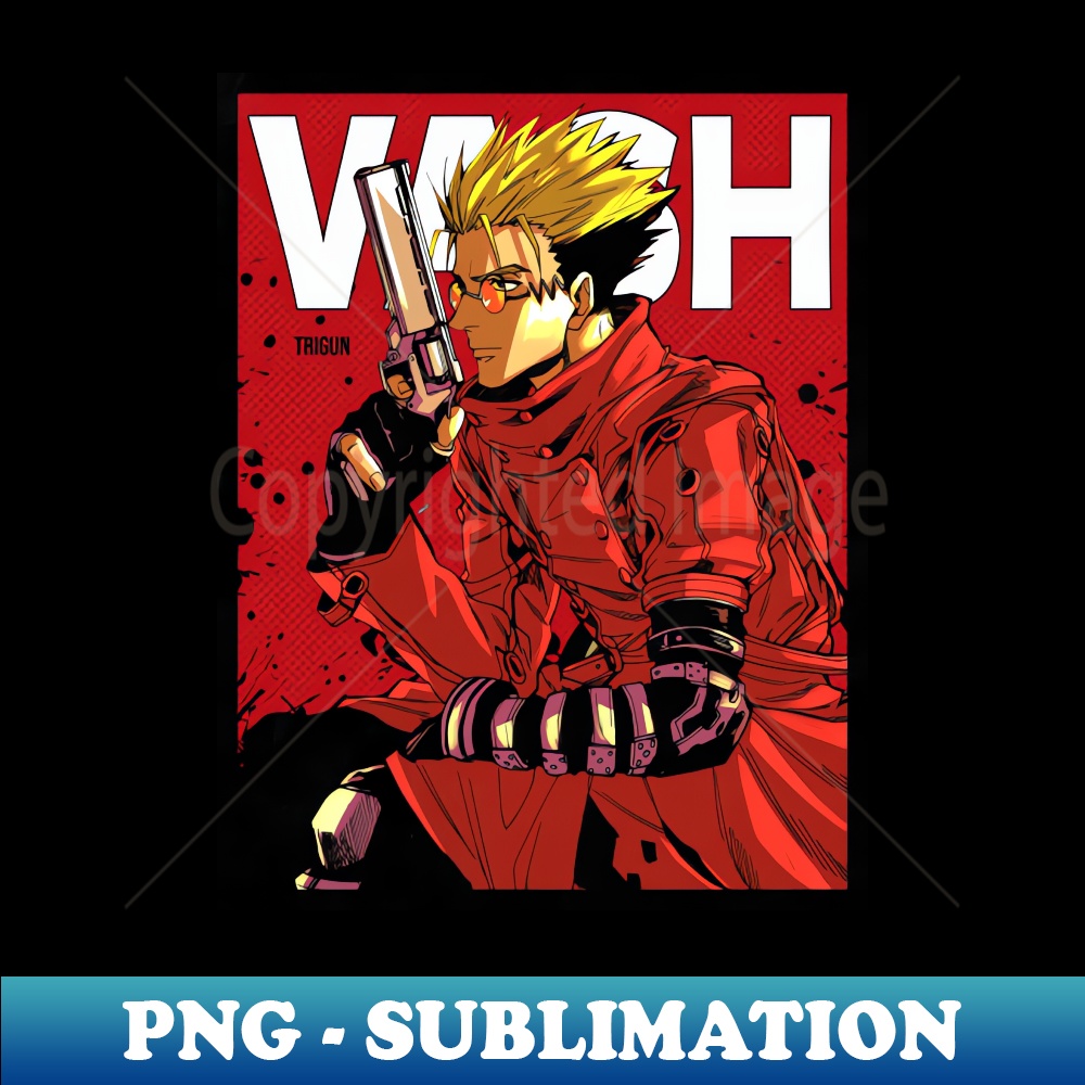 Vash Red Comic Design - Instant Sublimation Digital Download | Inspire ...