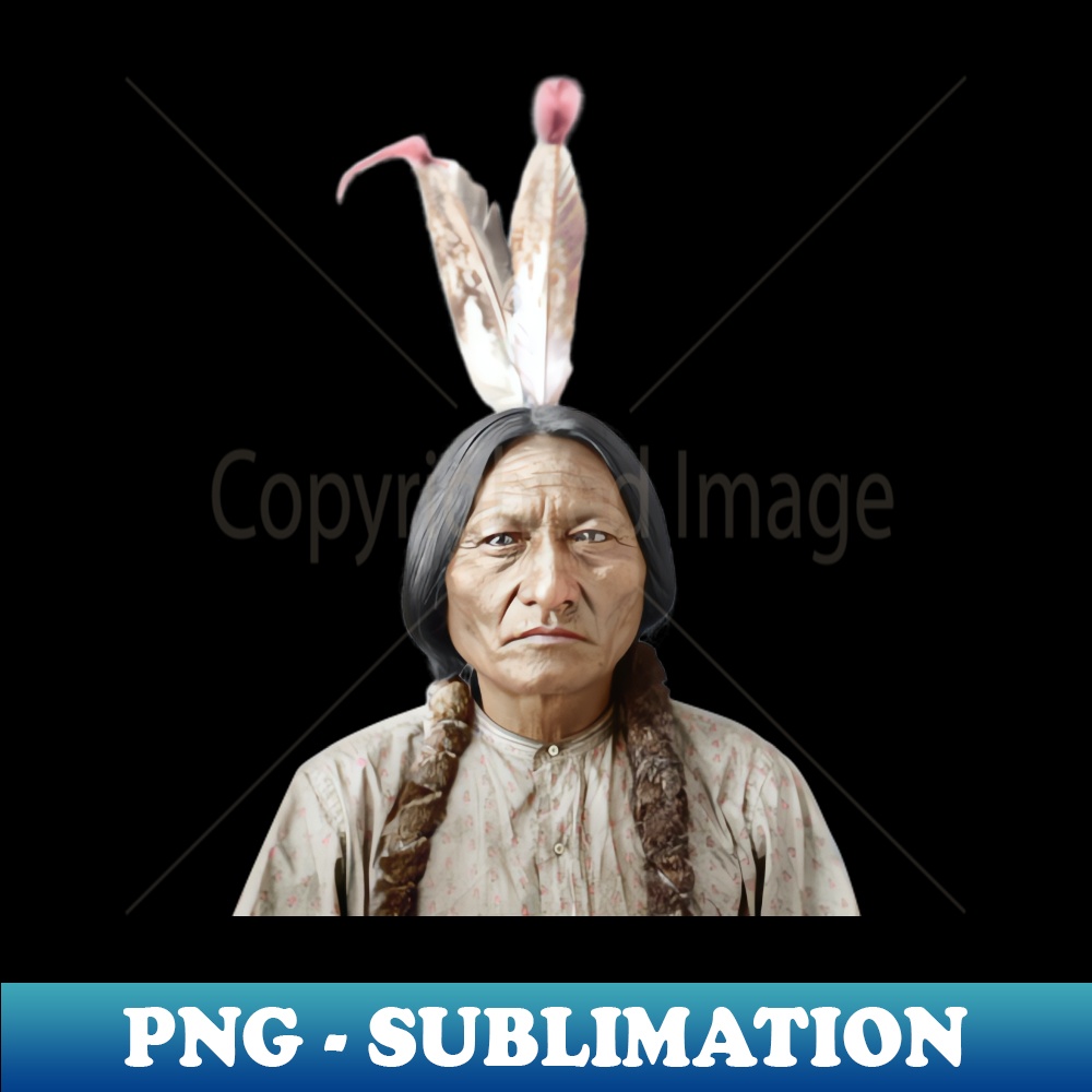 Sitting Bull Portrait Colorized - Instant Sublimation Digita | Inspire ...