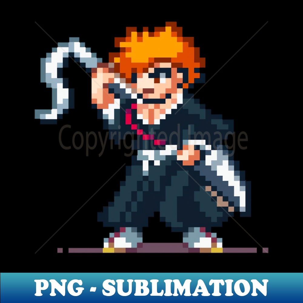 Ichigo 8 bit - PNG Transparent Sublimation File - Create wit - Inspire ...
