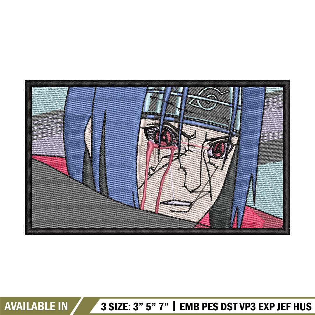 Itachi frame embroidery design, Naruto embroidery, Anime des | Inspire ...