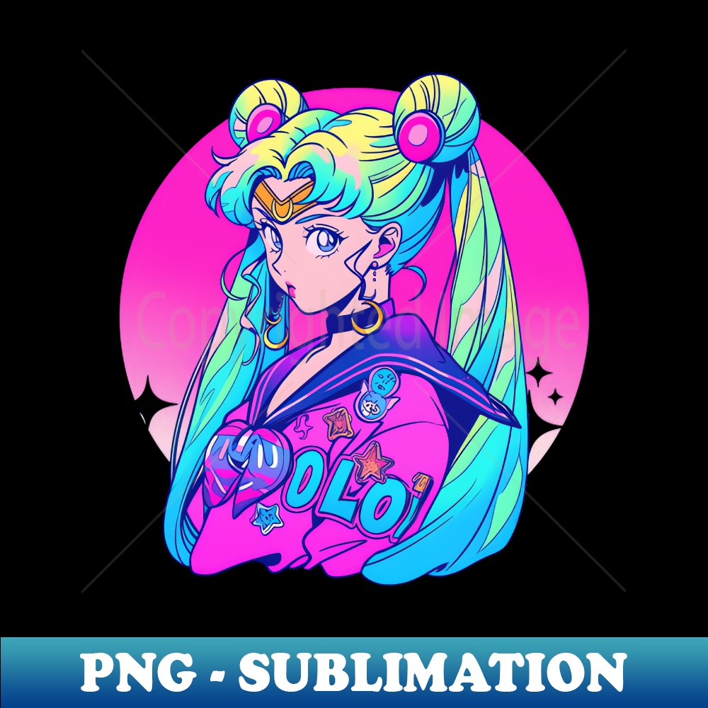 90s retro Sailor Moon - Aesthetic Sublimation Digital File - | Inspire ...