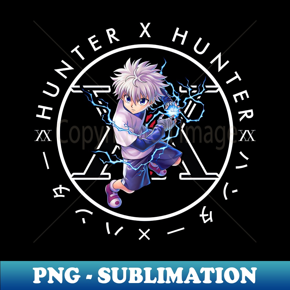 Killua Zoldyck Circle Text - Aesthetic Sublimation Digital F | Inspire ...
