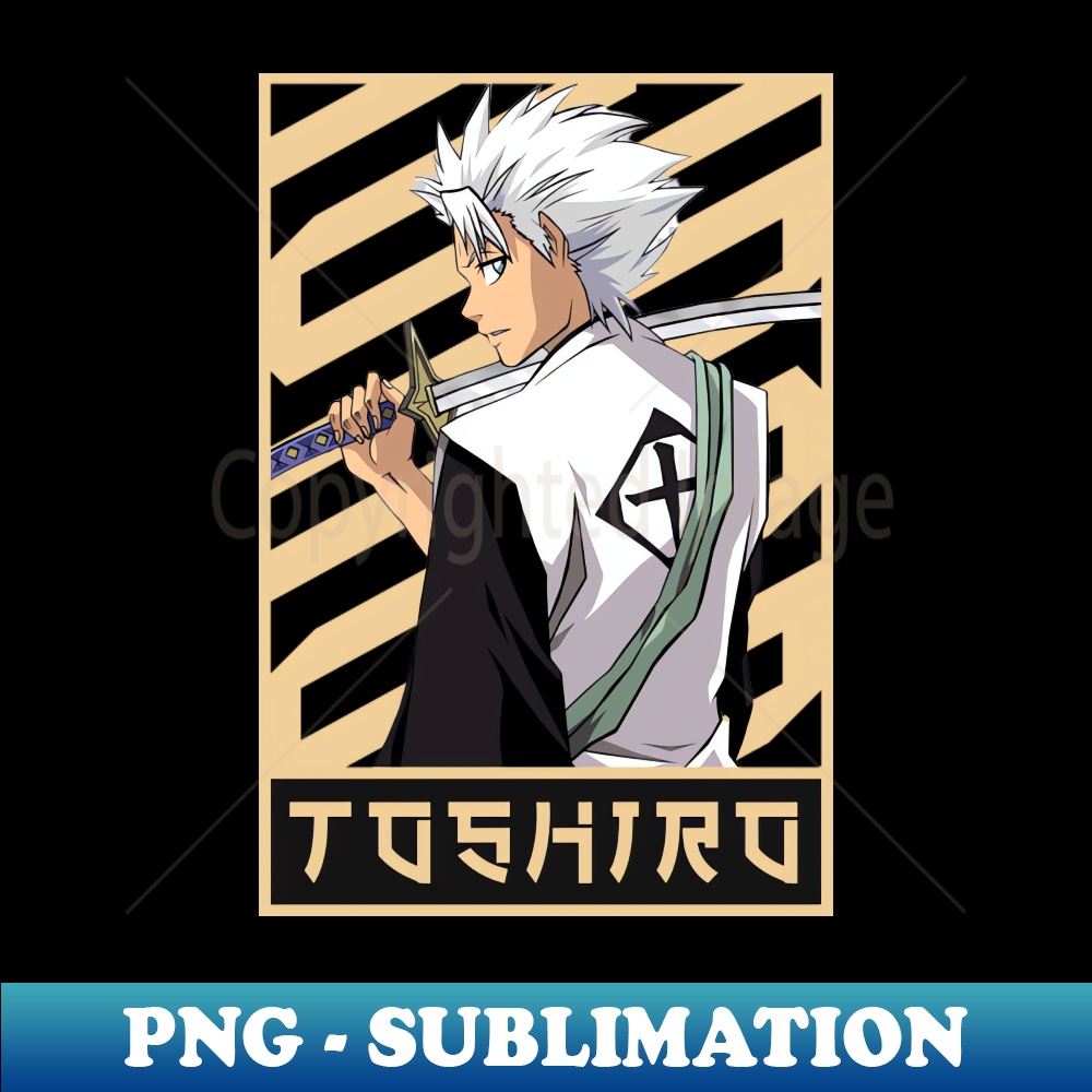 Toshiro Hitsugaya - Bleach - Retro PNG Sublimation Digital D - Inspire ...