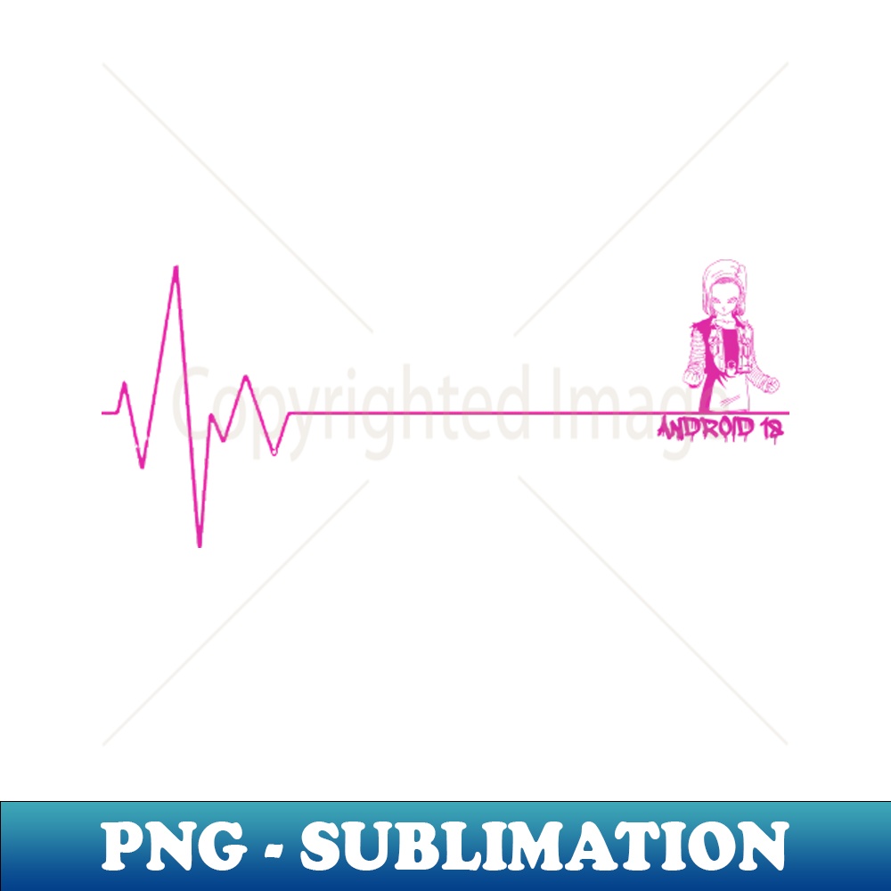 Pulse Android 18 - PNG Sublimation Digital Download - Unleas | Inspire Uplift