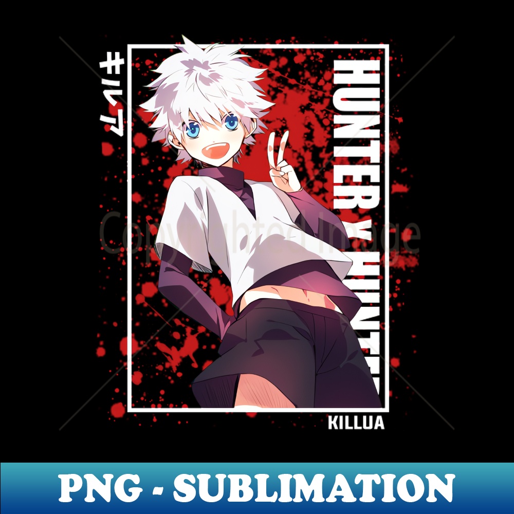 Killua Zoldik-Hunter x Hunter - Custom Sublimation PNG File - Inspire ...