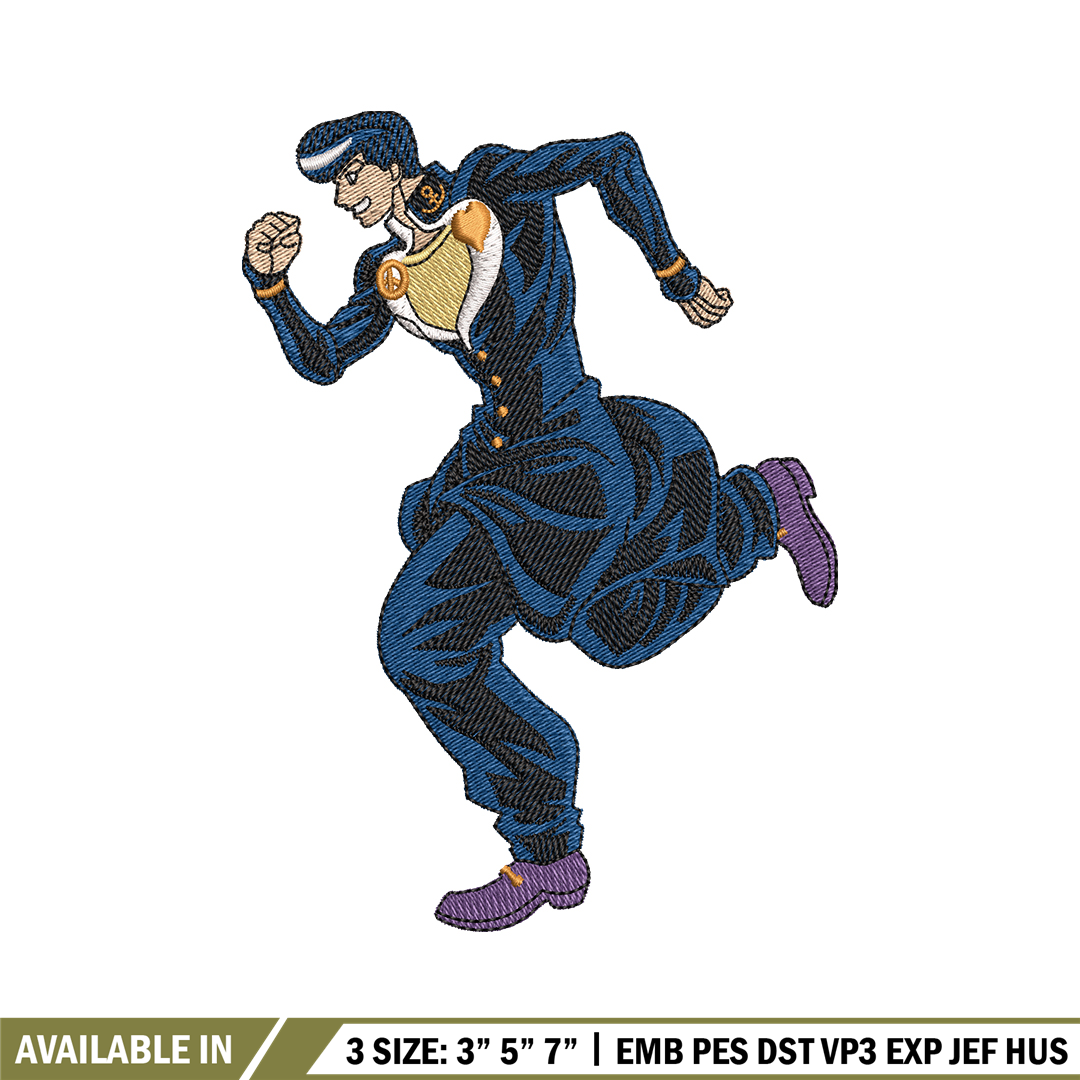 Josuke higashikata embroidery design, anime embroidery, logo | Inspire ...