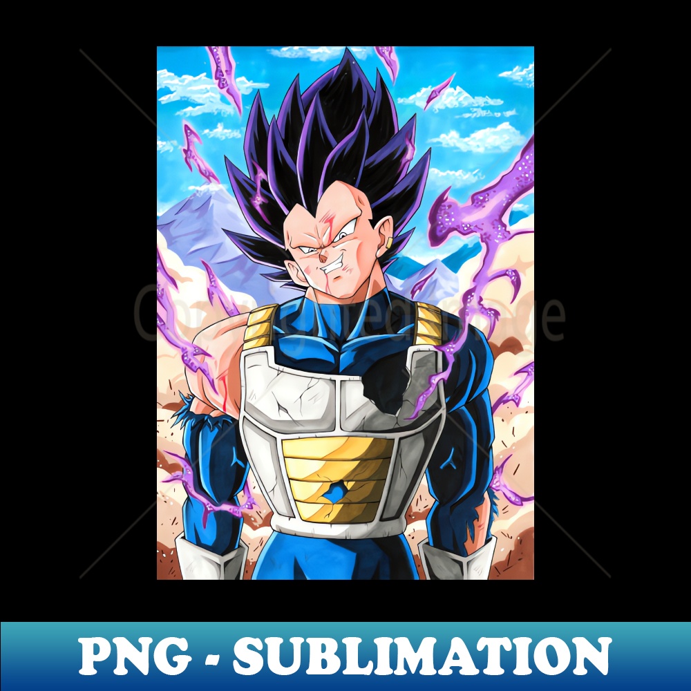 Vegeta hakai no kami - Retro PNG Sublimation Digital Downloa | Inspire ...