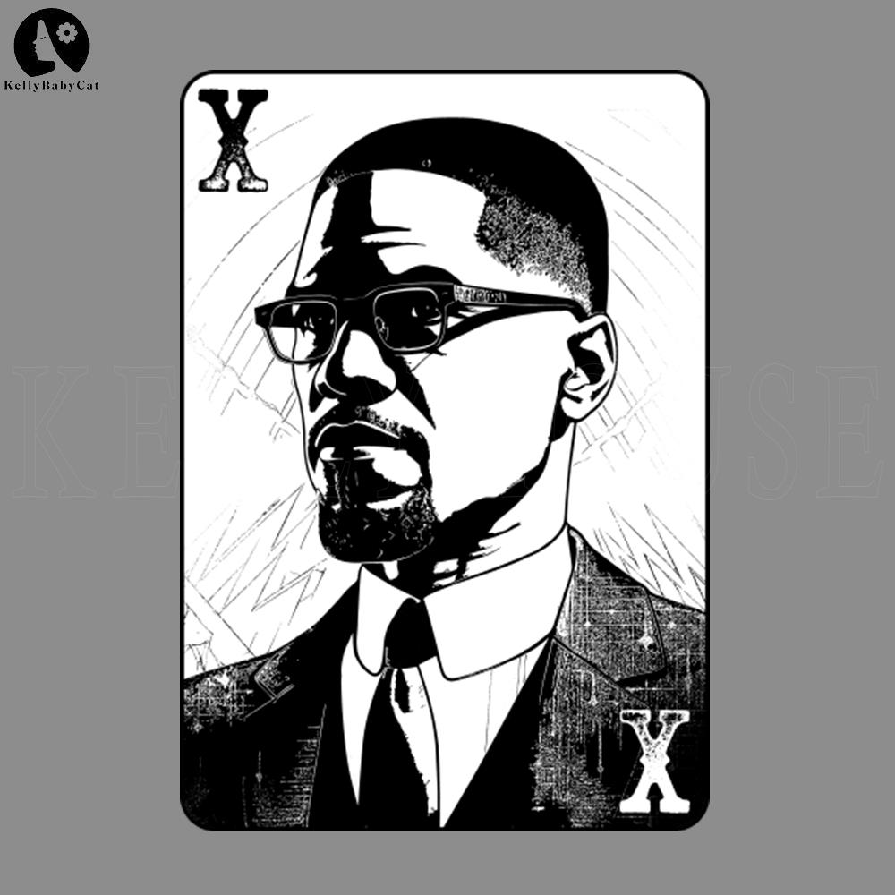 Malcolm X PNG, Digital Download | Inspire Uplift