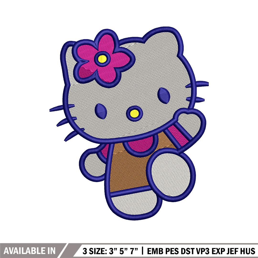 Hello kitty embroidery design, Kitty embroidery, Embroidery | Inspire ...