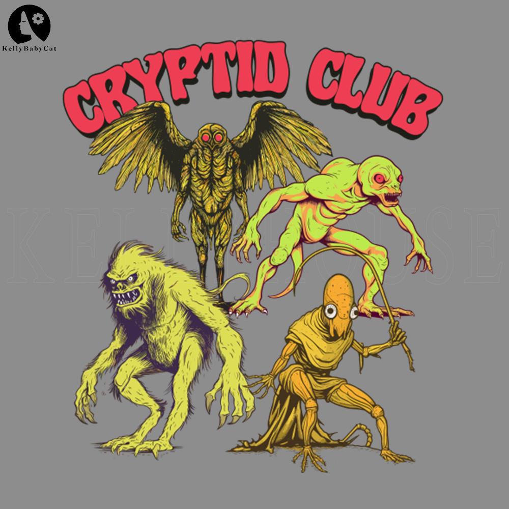 Cryptid Club PNG, Digital Download | Inspire Uplift