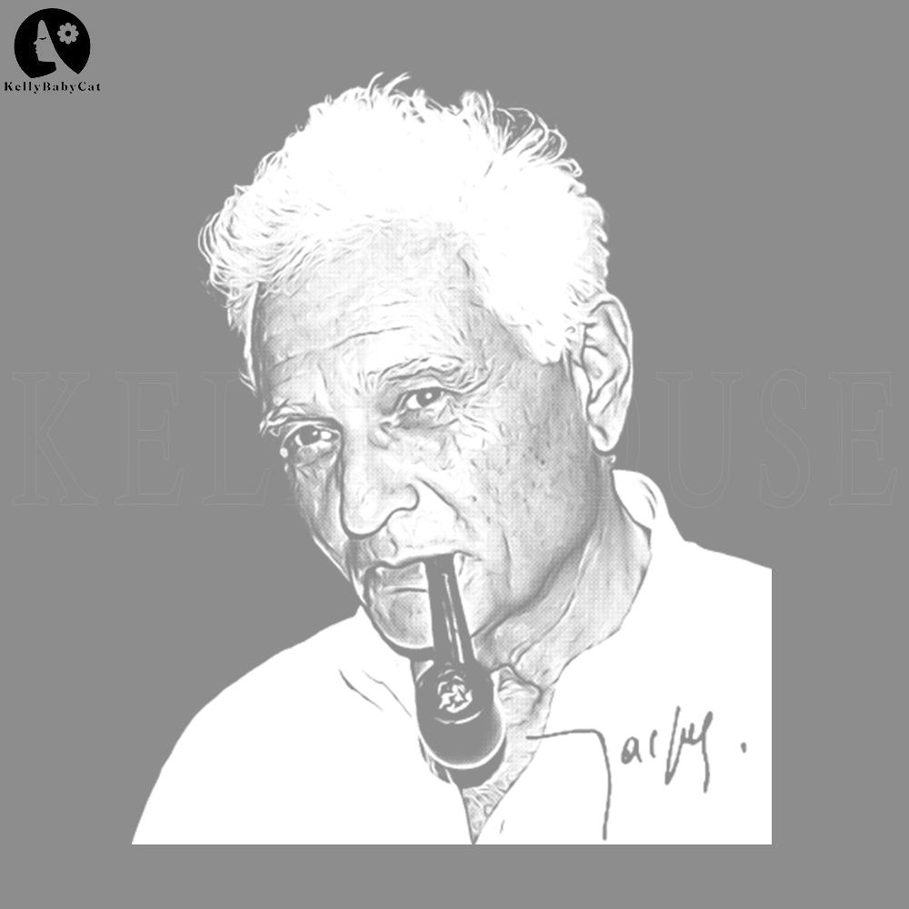 Jacques Derrida Philosopher Fan Art Design PNG, Digital Down - Inspire ...
