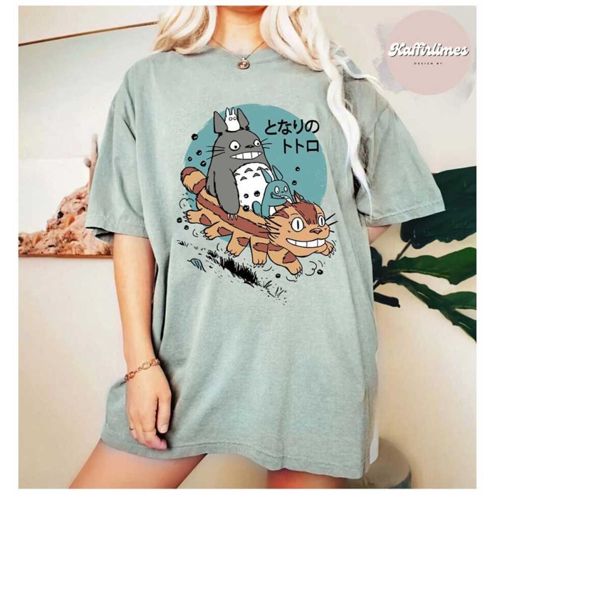 Totoro Catbus Shirt, My Neighbor Totoro Shirt, Studio Ghibli - Inspire ...