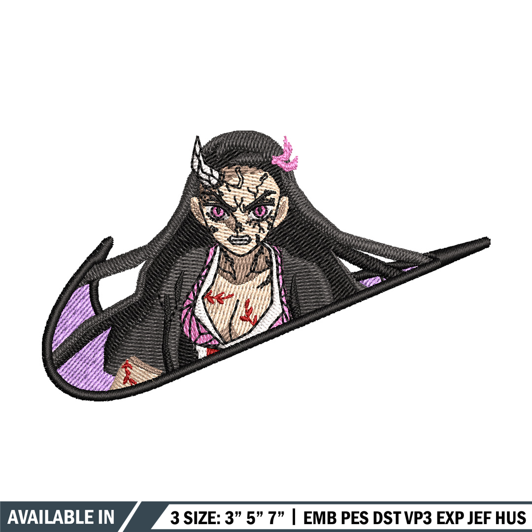Nike x nezuko embroidery design, Nezuko embroidery, Nike des - Inspire ...