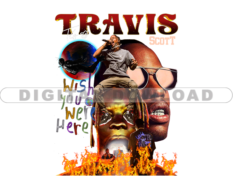 Travis Scott Stencil Svg, Tshirt Design Bundle, Rapper svg, | Inspire ...