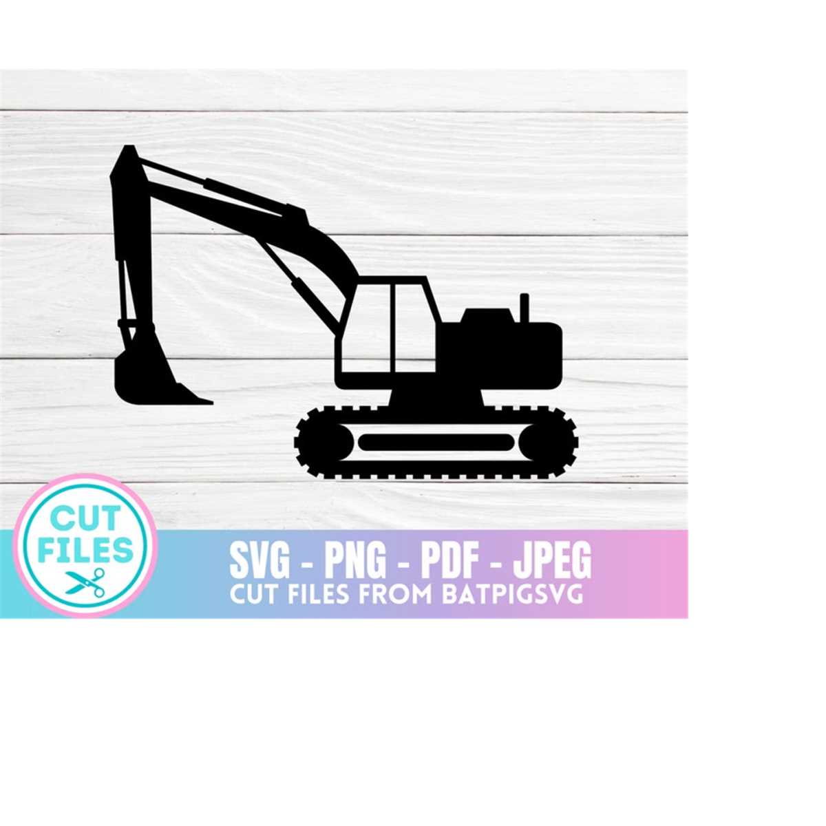 Excavator SVG, Excavation, Demolition, Digital Download, Ins - Inspire ...