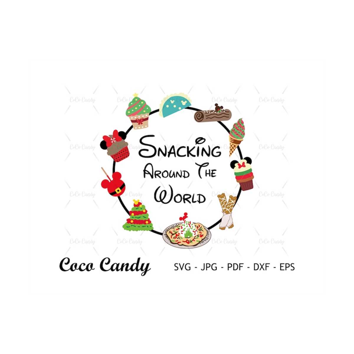 Snacking Around The World Svg |Christmas Food Svg | Christma | Inspire ...
