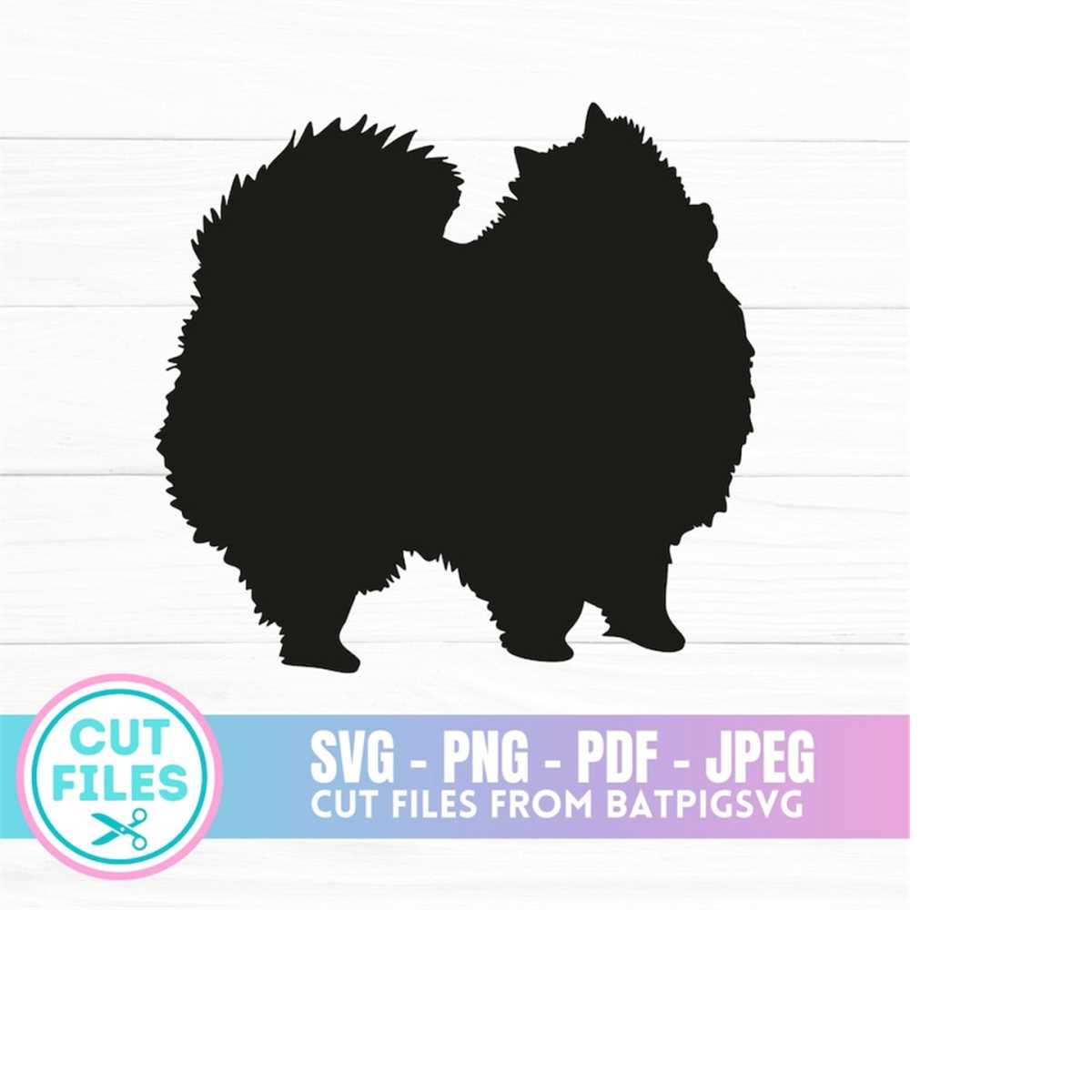 Pomeranian, Pomeranian SVG, Dog Silhouette, Dog Mom, Dog Dad - Inspire ...