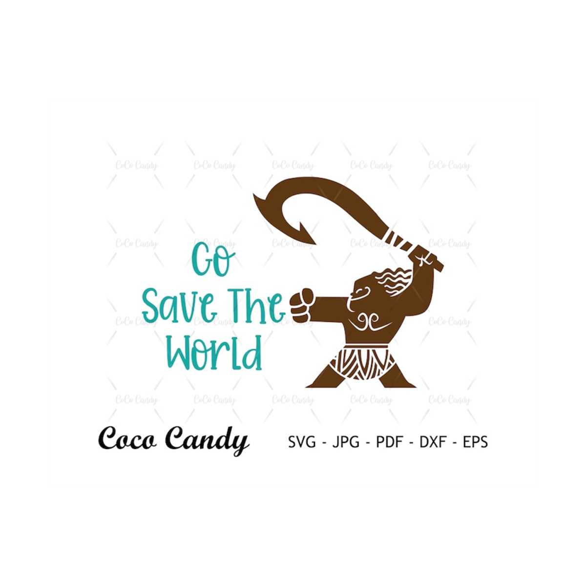 Go Save The World Svg | Ocean Girl Svg | Ocean Svg | Tamatoa | Inspire Uplift