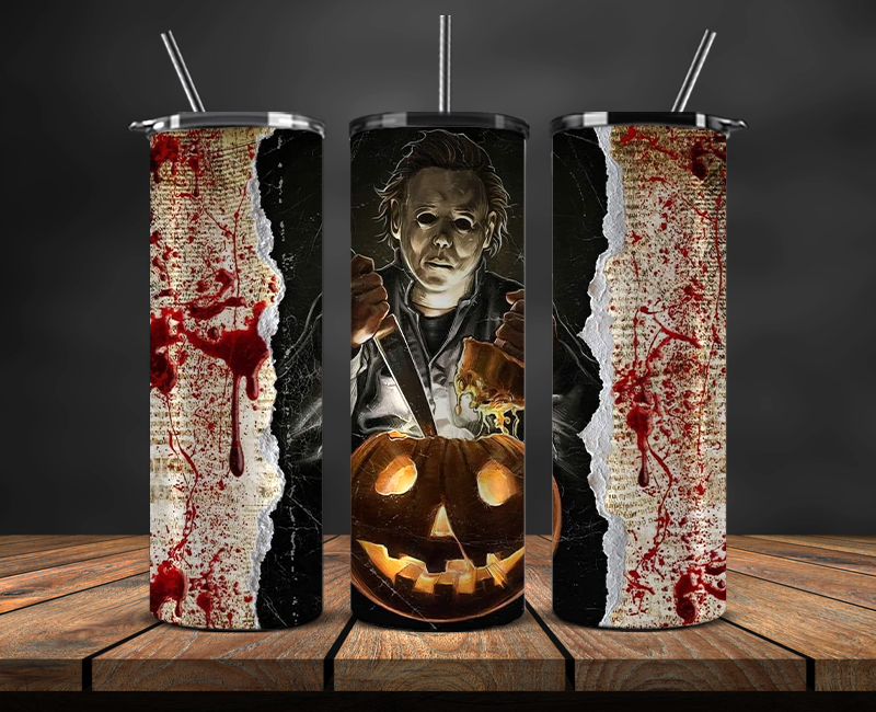 Halloween 20oz Tumbler Wrap ,Horror films Tumbler Wrap PNG, | Inspire ...