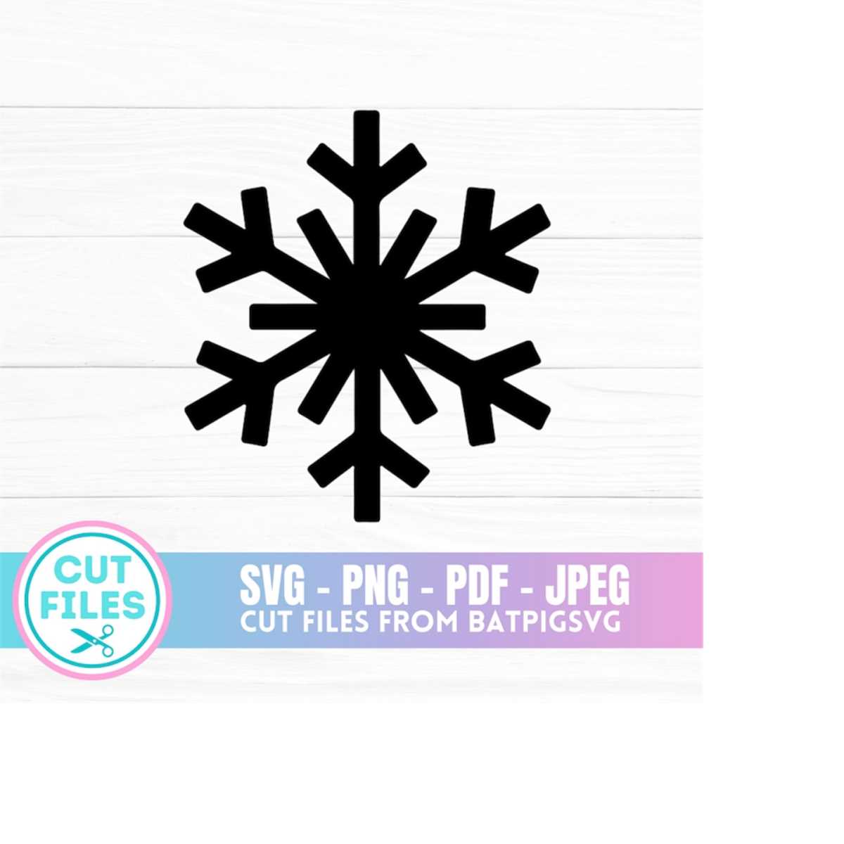 Snowflake SVG, Simple Snowflake, SVG, Snowflake, Winter, Win - Inspire ...