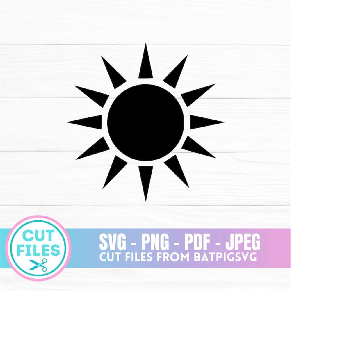 Sun SVG, Sun Cut File, Cricut, Silhouette, Digital Download, | Inspire ...