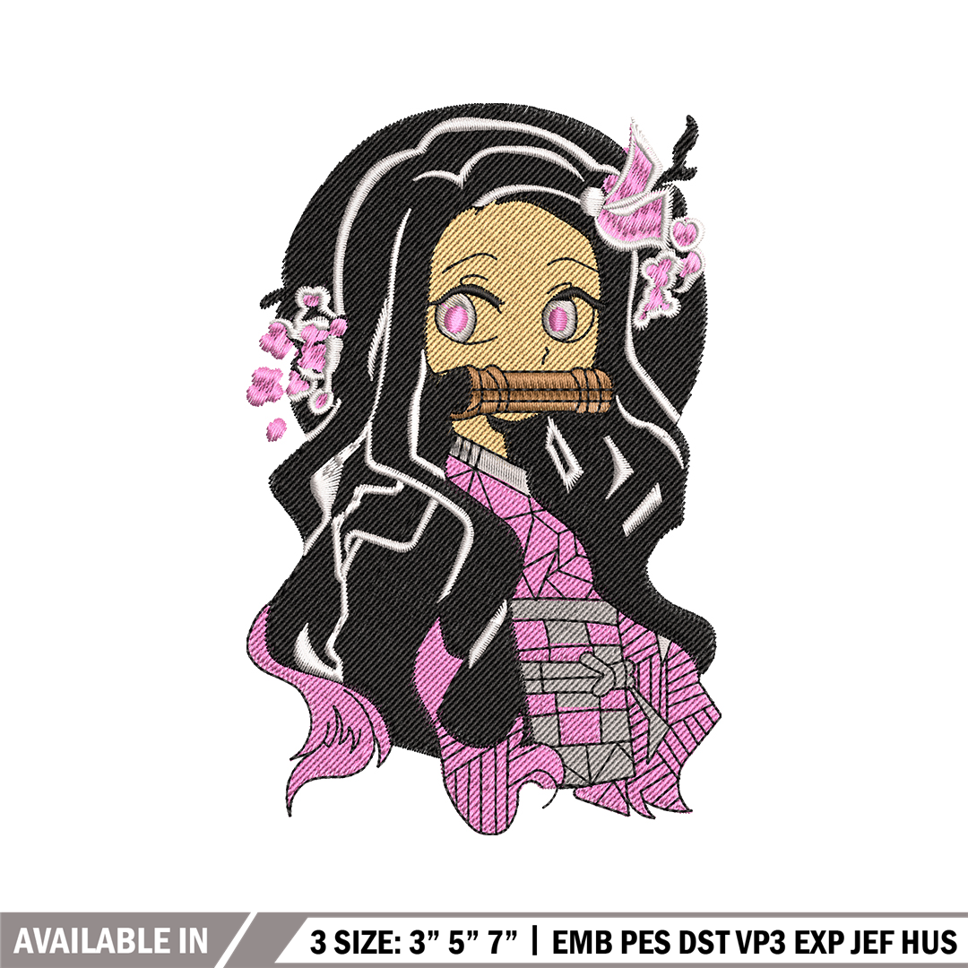 Kamado Nezuko embroidery design, Kimetsu no Yaiba embroidery | Inspire ...