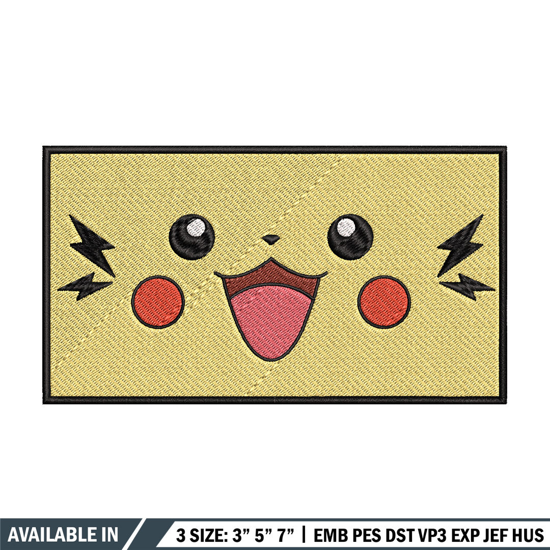 Pikachu frame embroidery design, Pokemon embroidery, Anime d | Inspire ...