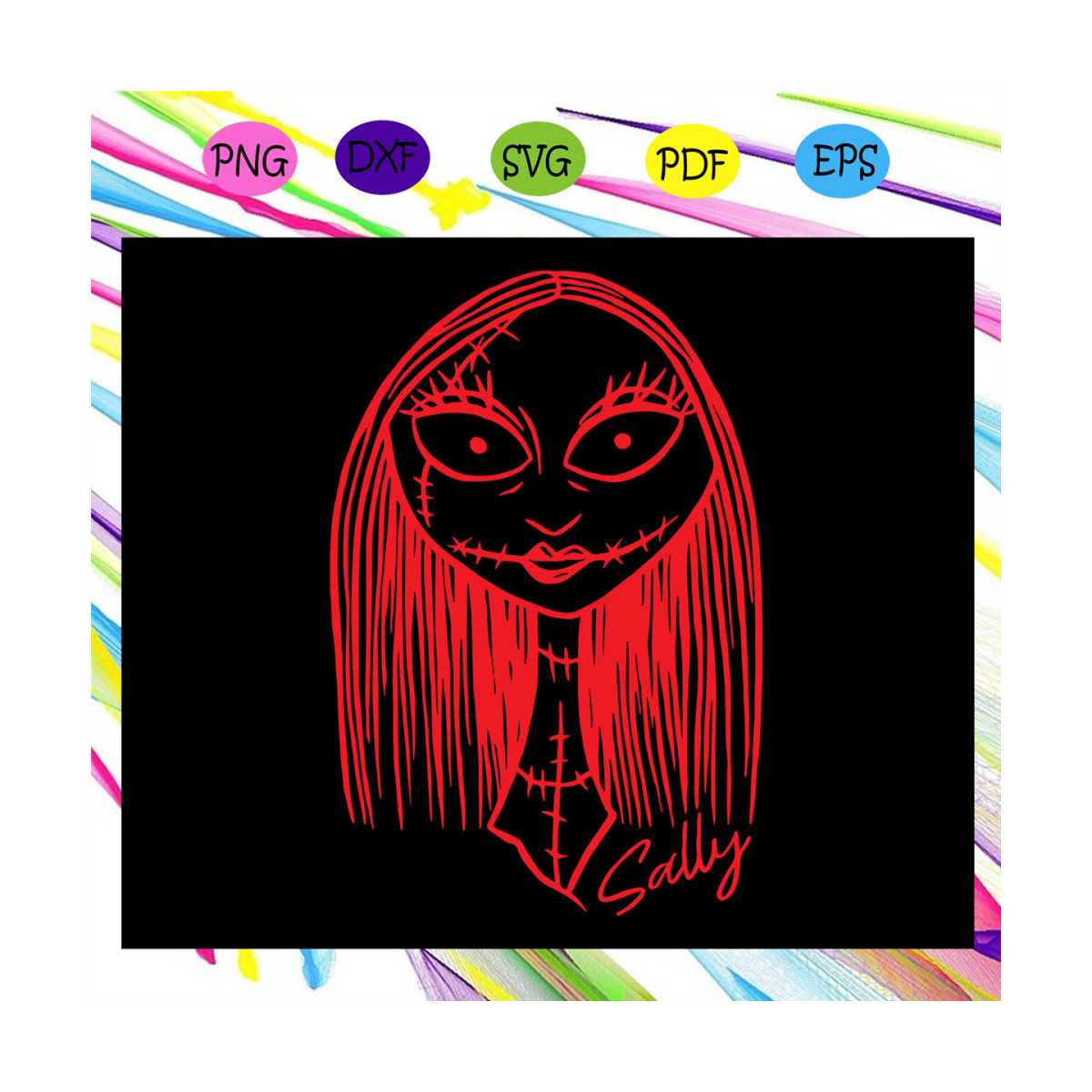 Disney Nightmare Before Christmas Sally Sketch, disney svg, | Inspire ...