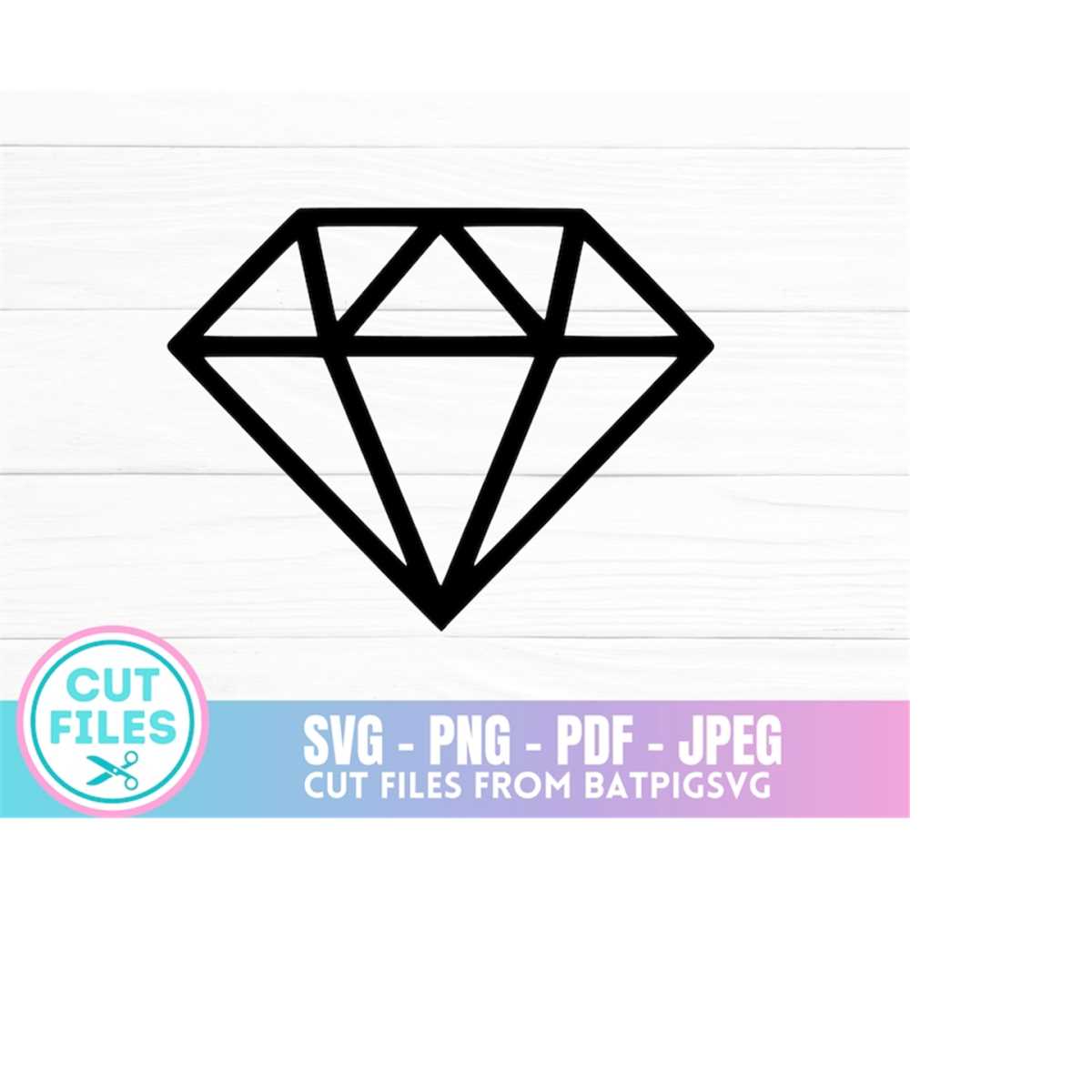 Diamond, Diamond SVG, Wedding, Engaged, Jewel Svg, Cut File, - Inspire ...