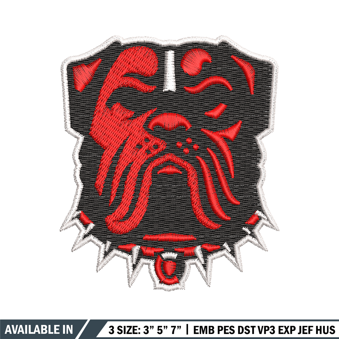 Red Dog Logo embroidery design, Red Dog Logo embroidery, log | Inspire ...