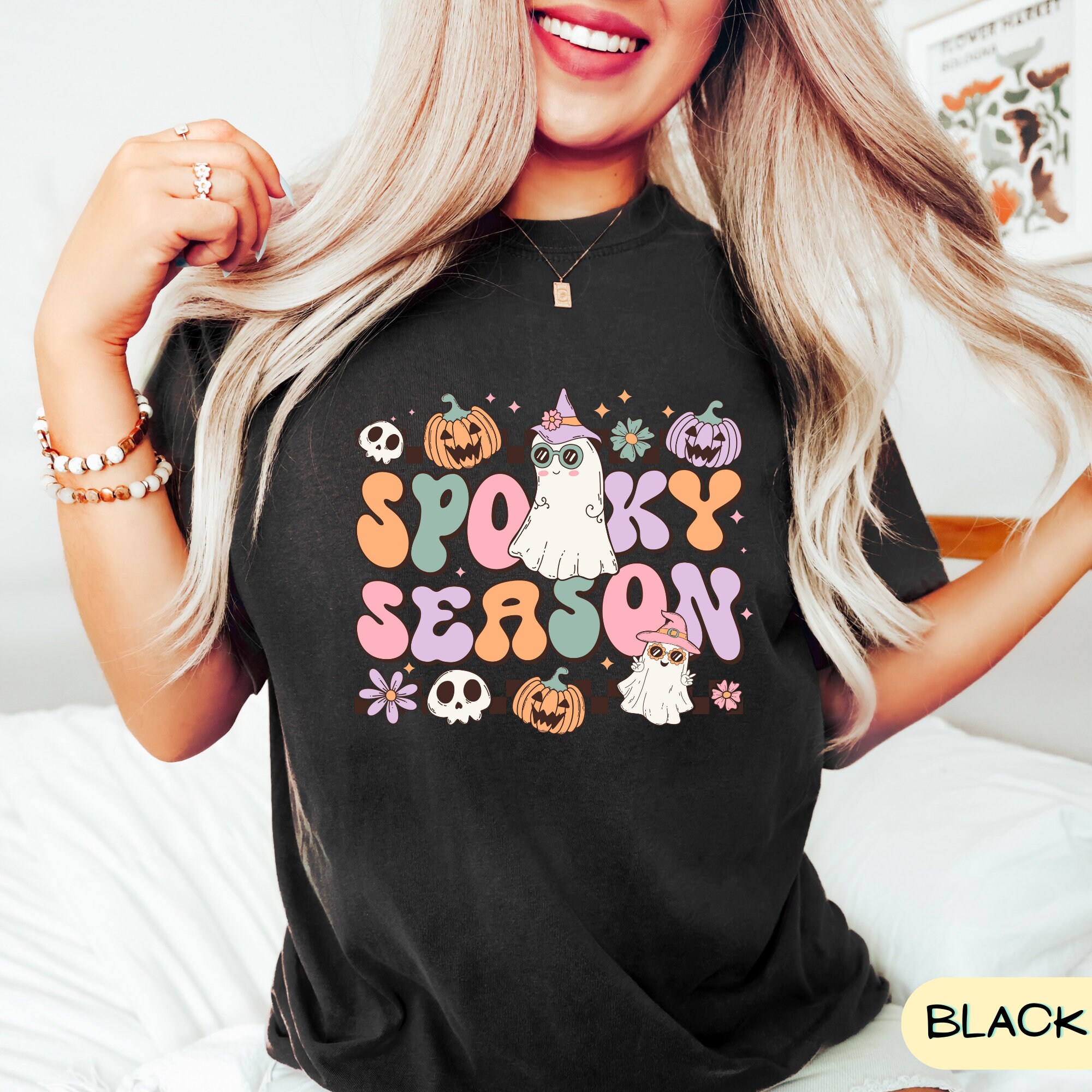 Stay spooky t-shirt, Halloween Shirt, Witch TShirt, Skeleton | Inspire ...