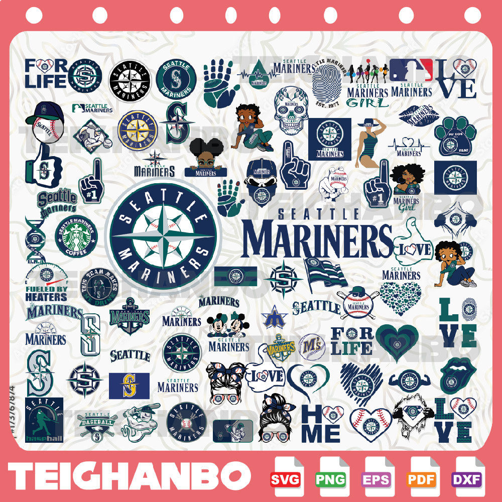 85 Files Seattle Mariners Team Bundles Svg, Seattle Mariners | Inspire ...