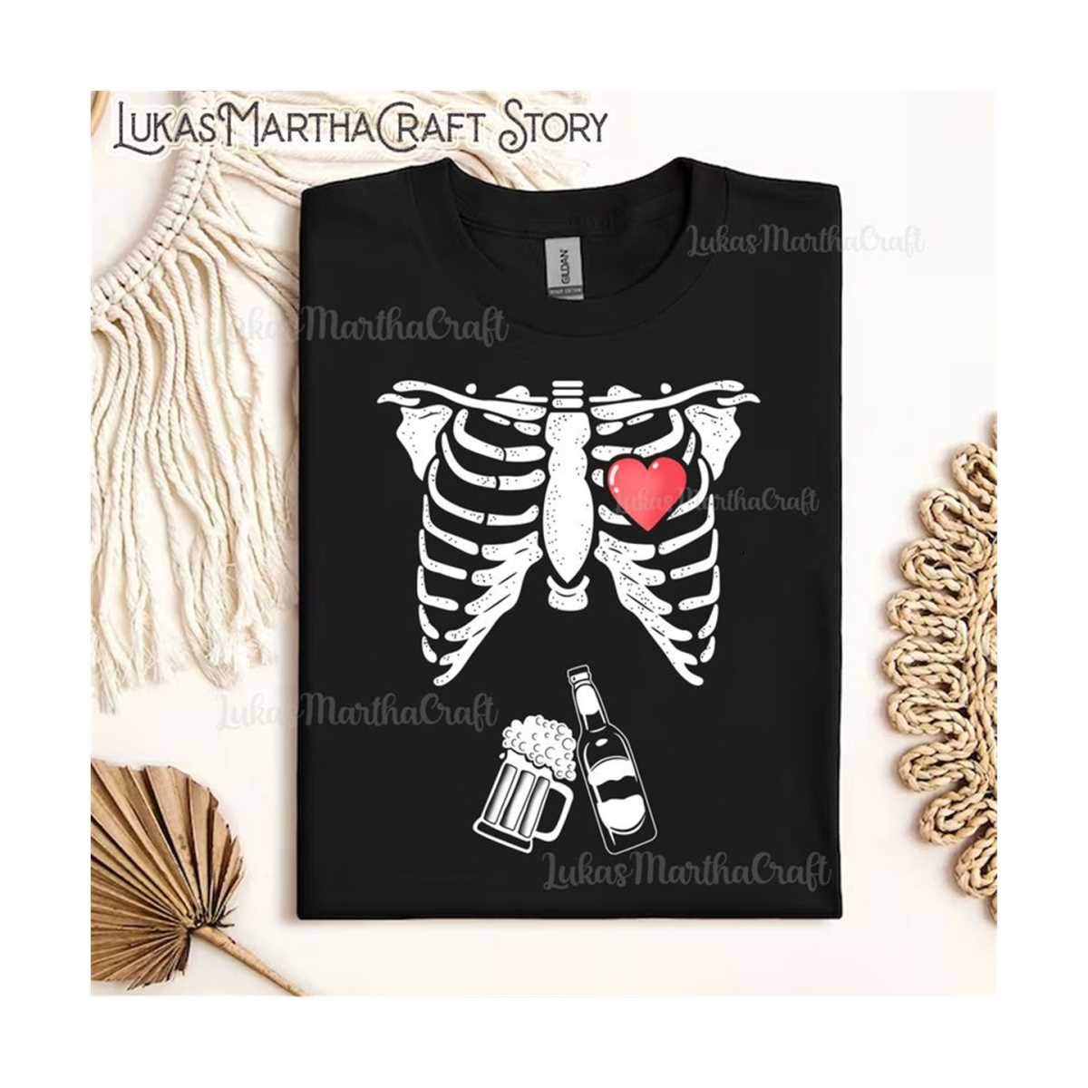 Retro Halloween Png, Halloween Skeleton Drinking Beer Png, A | Inspire ...