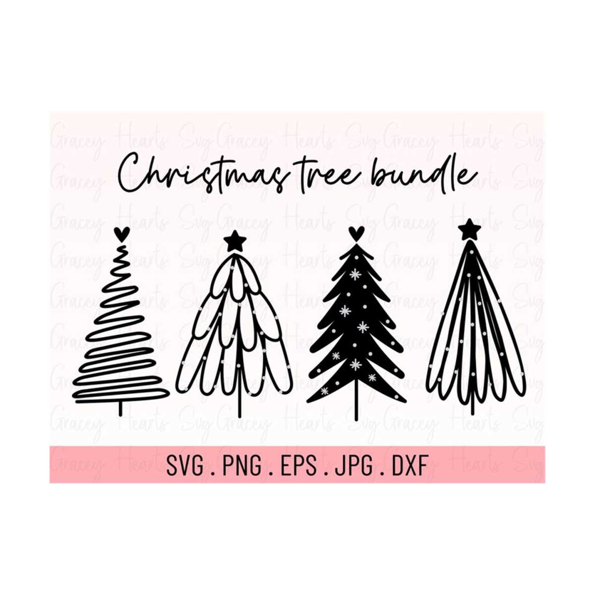 christmas tree svg bundle, christmas tree svg, christmas cli | Inspire ...
