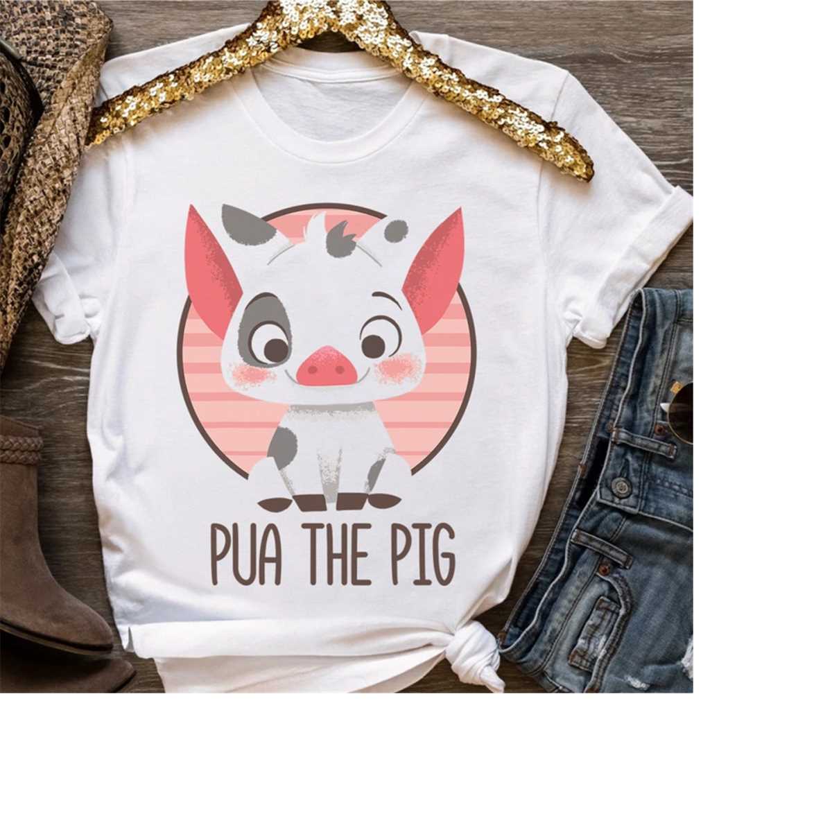Funny Cute Disney Moana Pua The Pig Graphic Shirt, Disneylan | Inspire ...