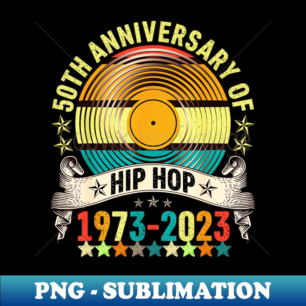50 Years Hip Hop Vinyl Retro 50th Anniversary Celebration - | Inspire ...