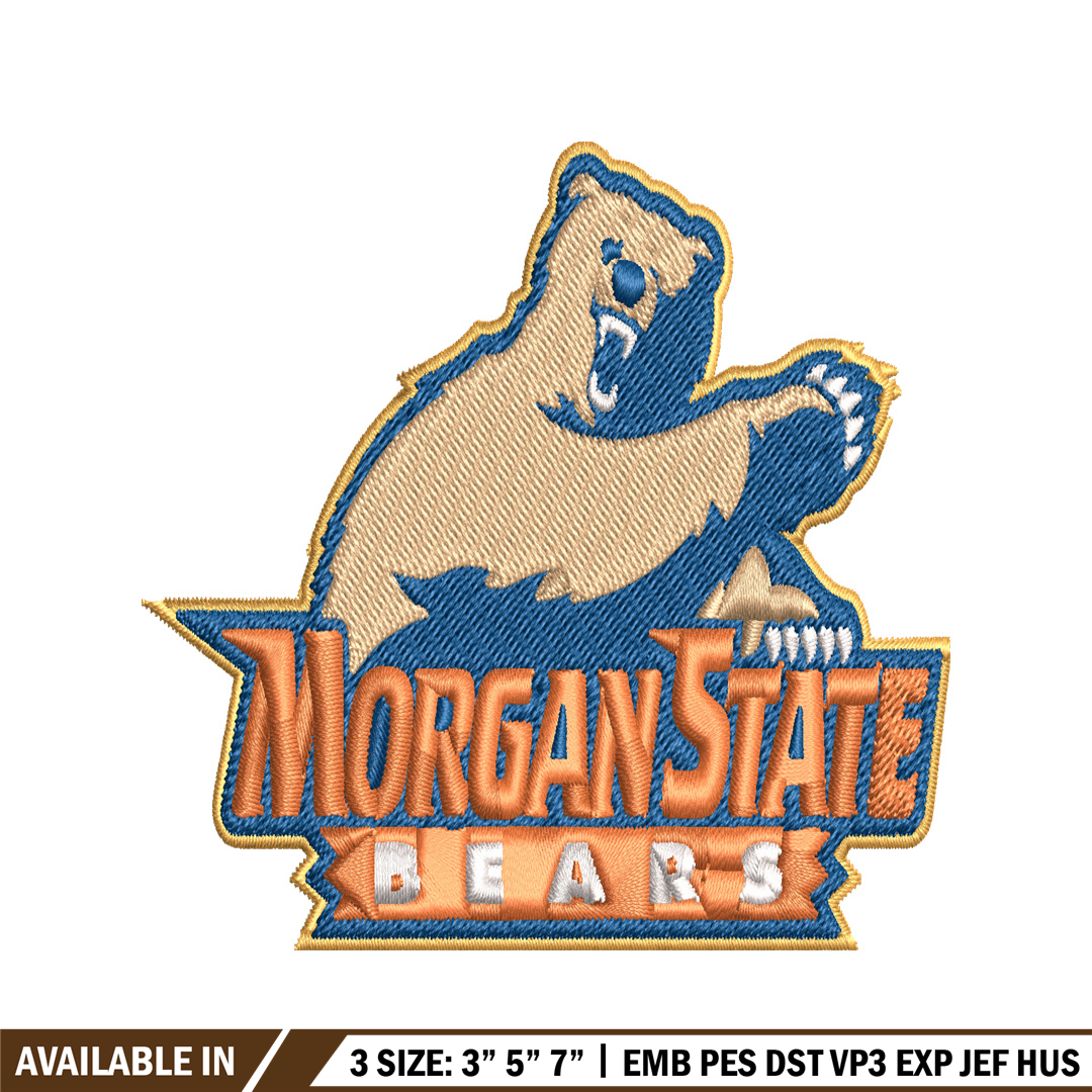 Morgan State Bears embroidery, Morgan State Bears embroidery | Inspire ...