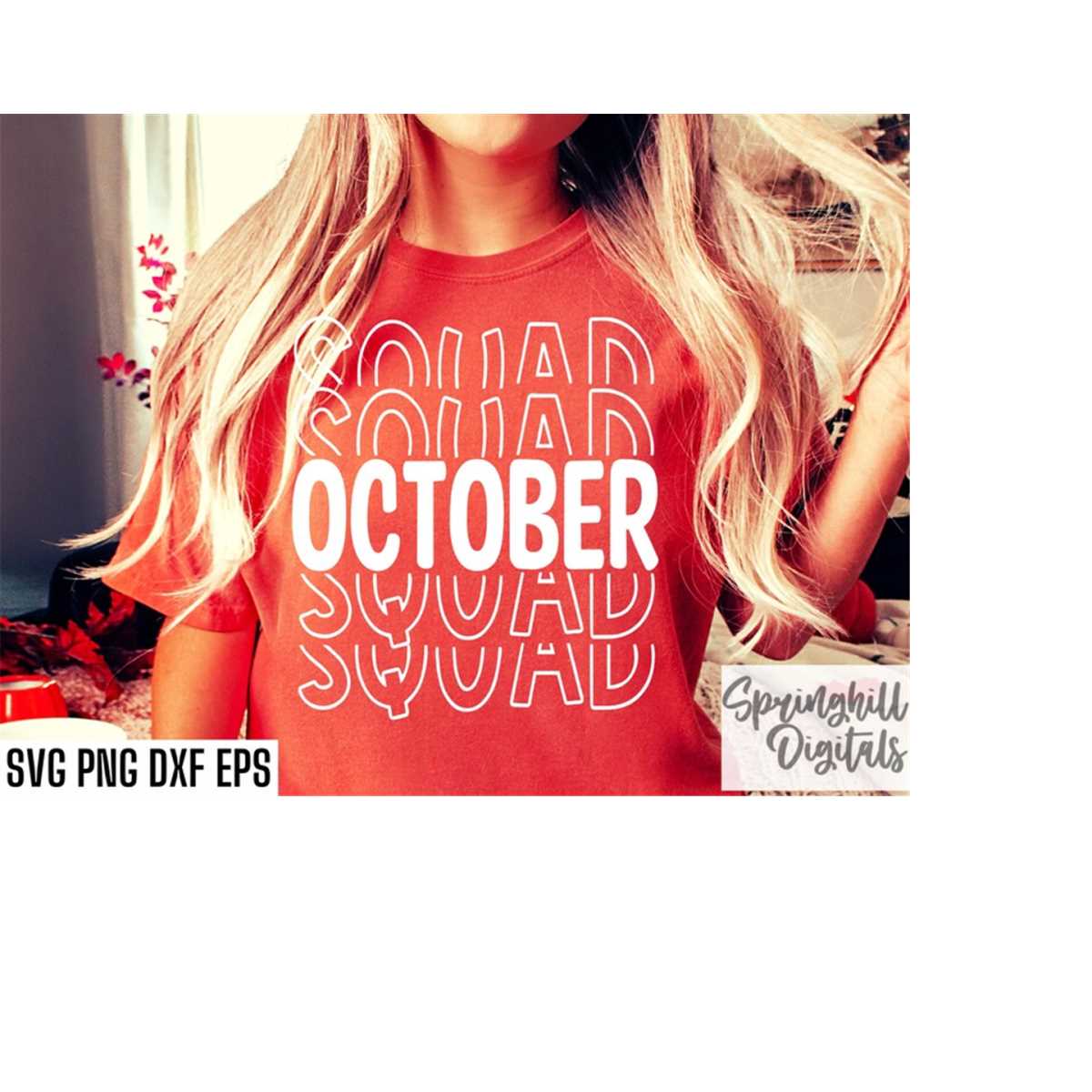 October Squad Svgs | Matching Fall Shirt Designs | October C | Inspire ...