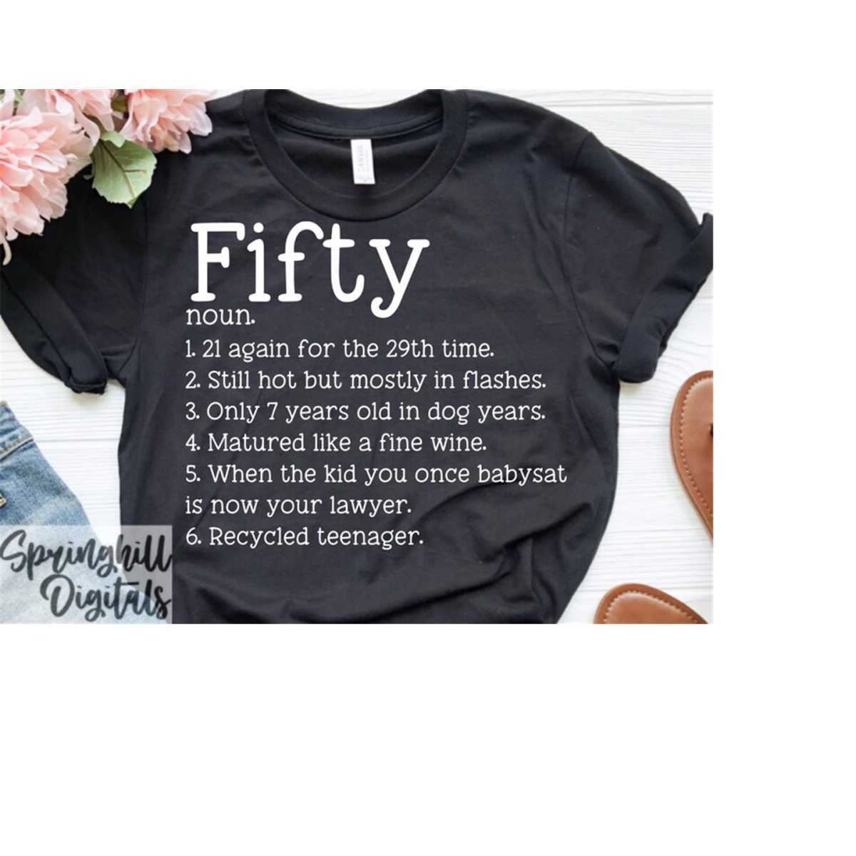 50th Birthday Svgs | Fiftieth Birthday Svgs | Fifty Definiti - Inspire ...