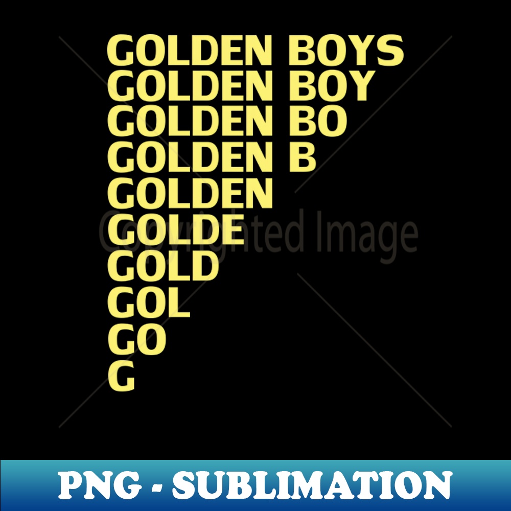 Golden Boys - PNG Sublimation Digital Download - Perfect for - Inspire ...