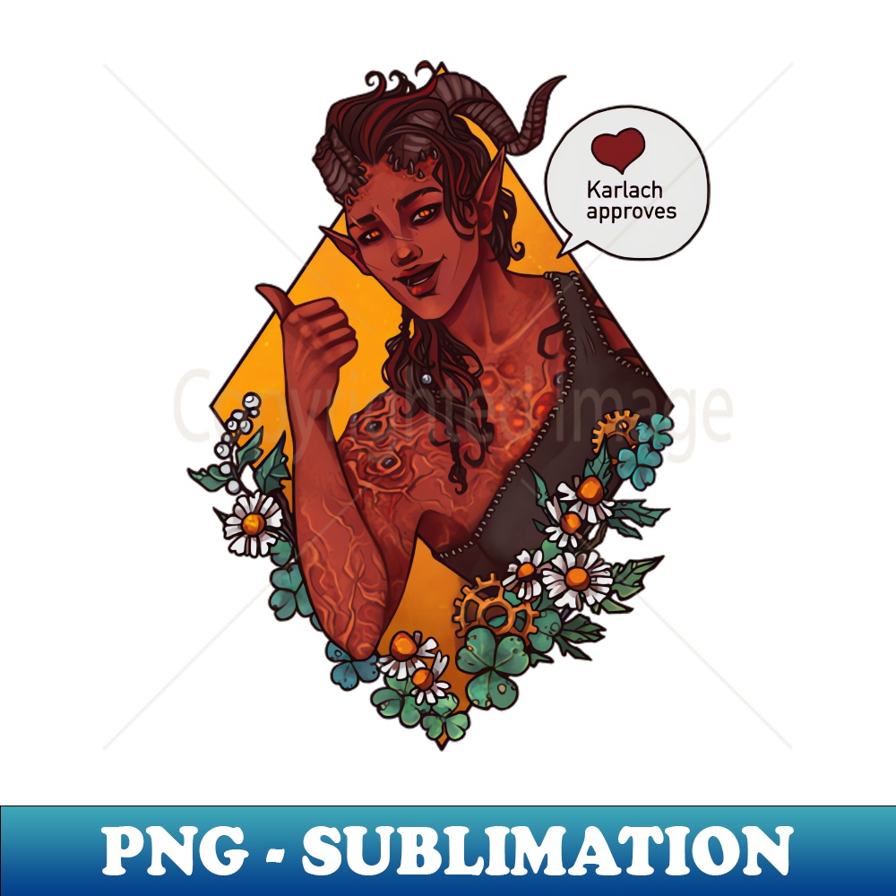 Karlach approves Baldurs Gate 3 - Modern Sublimation PNG Fi - Inspire ...