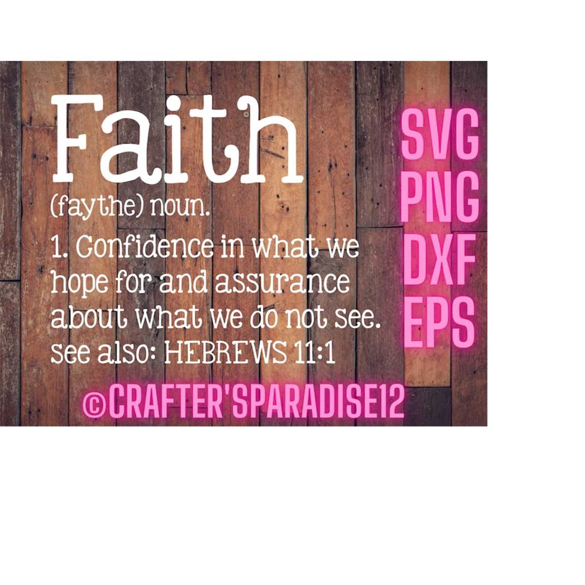 Faith Quote | Definition Svg | Funny Saying Svg | Definition | Inspire ...