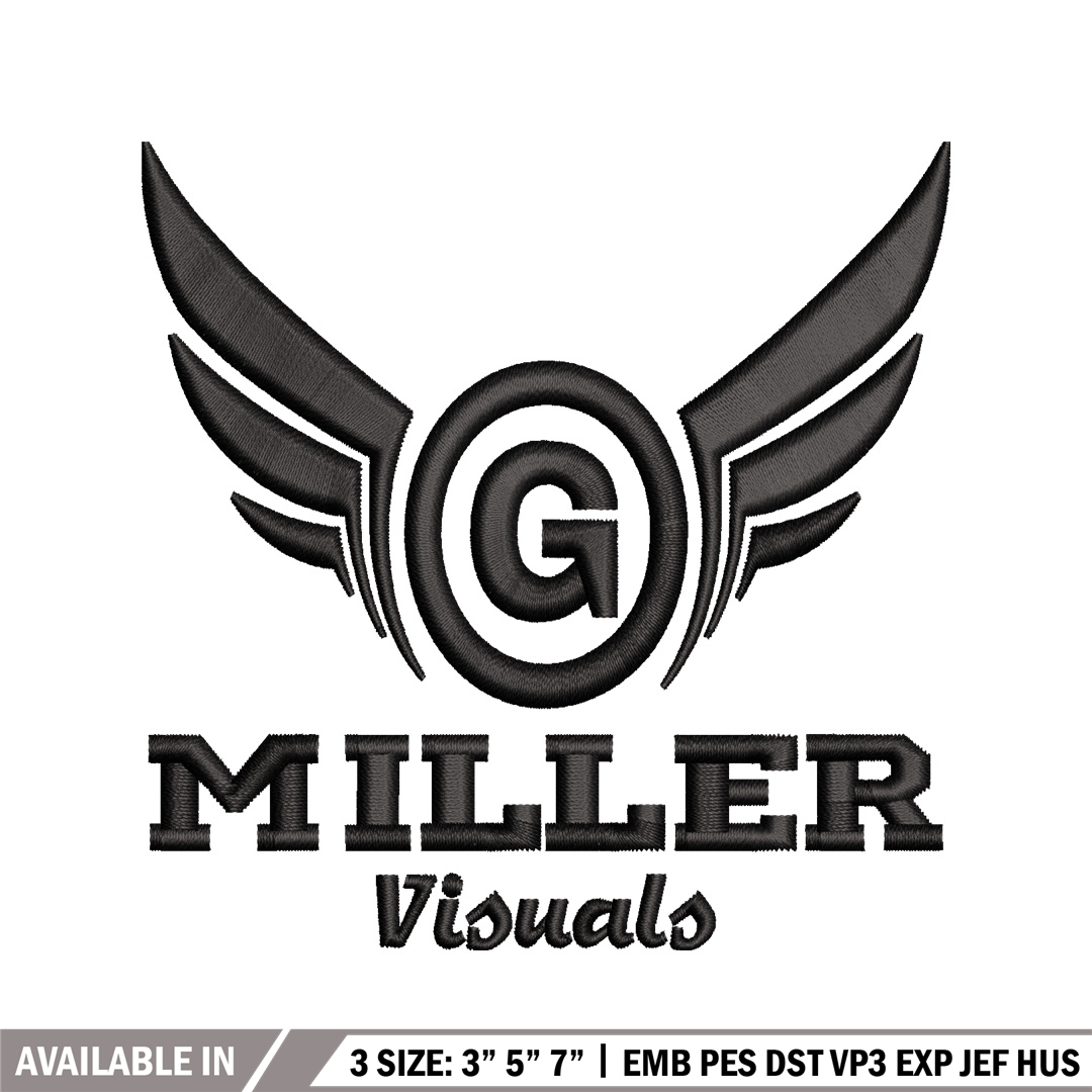 Miller logo embroidery design, Miller logo embroidery, anime | Inspire ...