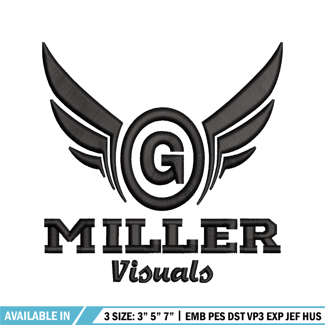 Miller logo embroidery design, Miller logo embroidery, anime | Inspire ...