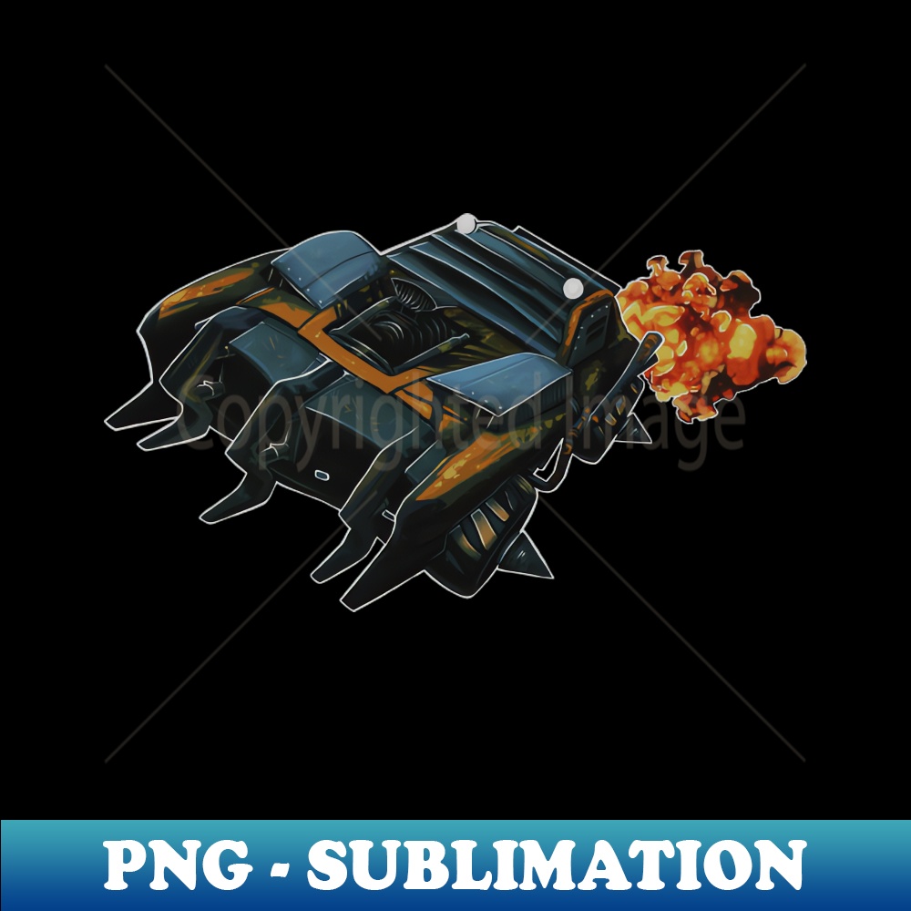 Orange Ripper Rocket League Car with Boost - Instant PNG Sub | Inspire ...