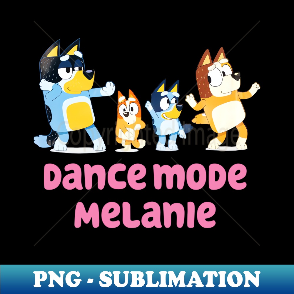 Bluey dance mode melanie - PNG Transparent Sublimation File | Inspire ...