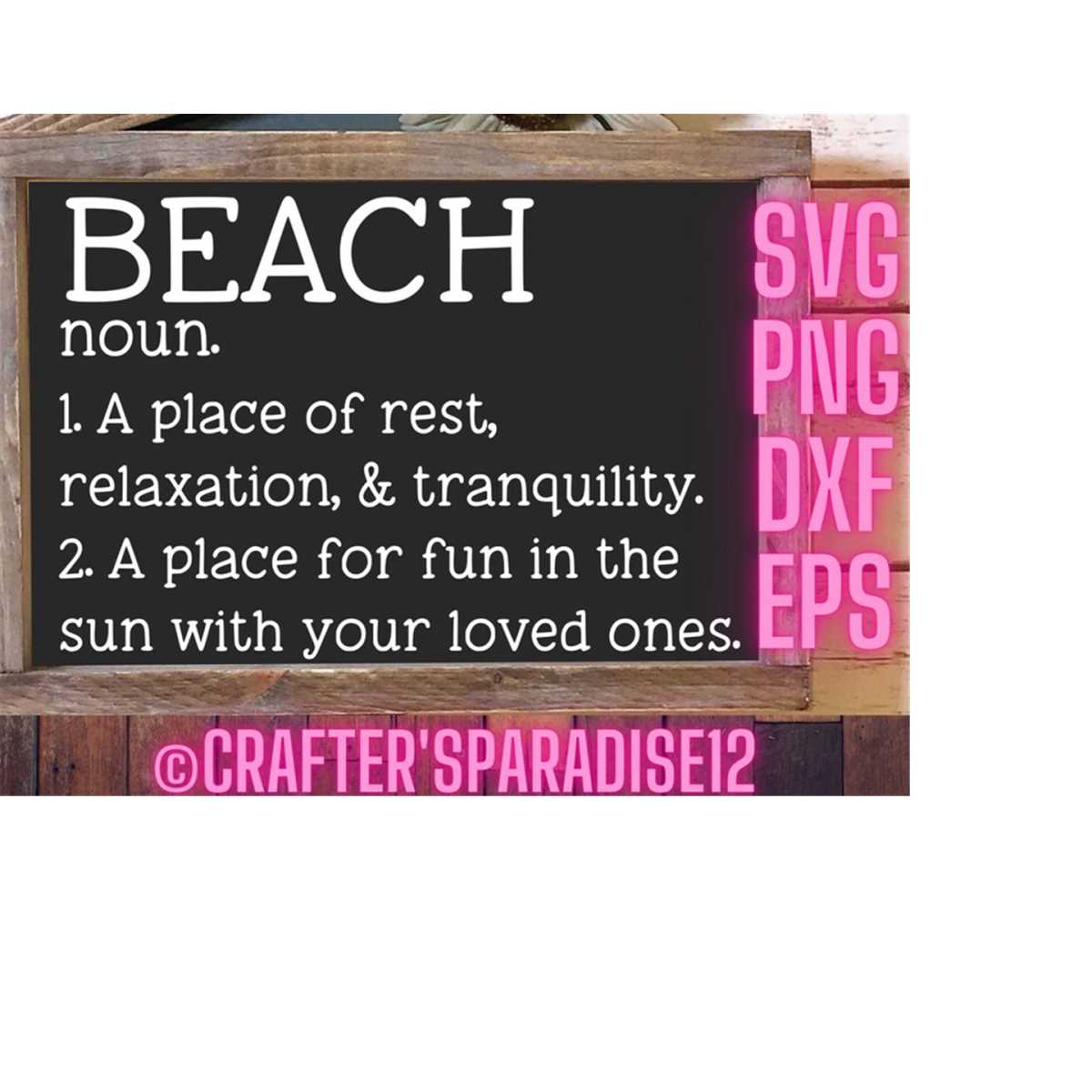 Beach Quote | Definition Svg | Funny Saying Svg | Definition | Inspire ...