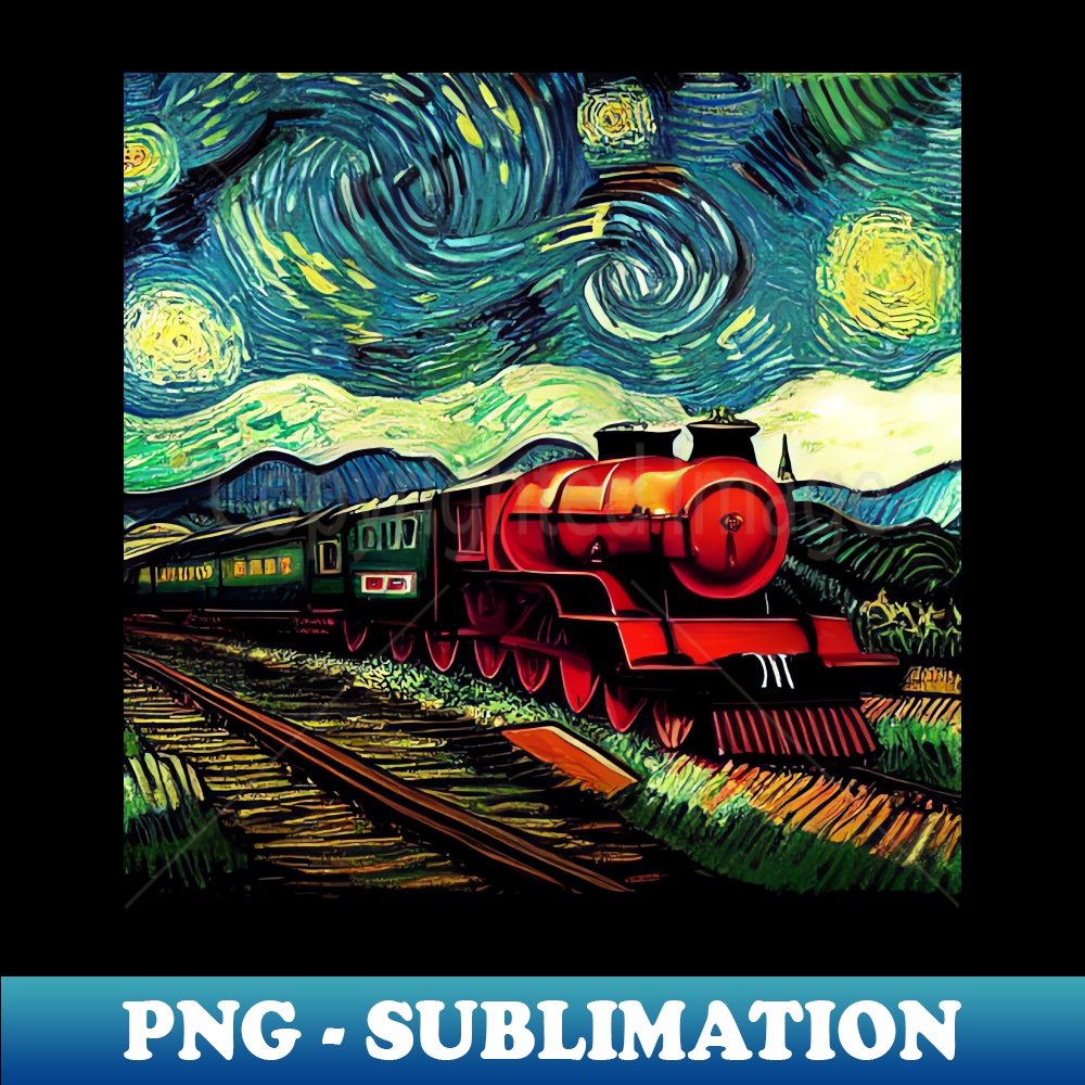 Starry Night Wizarding Express Train - Modern Sublimation PN - Inspire ...