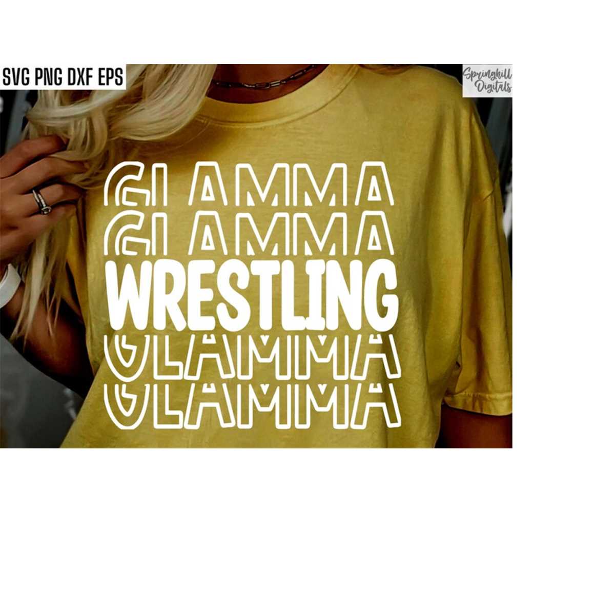 Wrestling Glamma Svg | Wrestling Grandma Shirt Svgs | Sports | Inspire ...