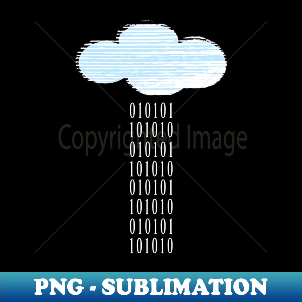 Binary Rain - PNG Transparent Sublimation Design - Bold & Ey | Inspire ...